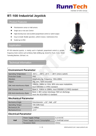 RunnTech Joystick Catalogue | PDF