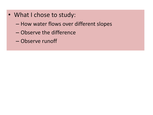 Runoff Project | PPT