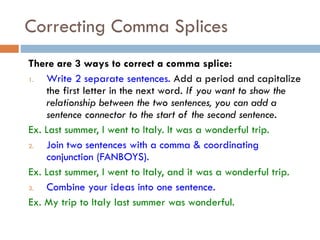 Run-ons and comma splices | PDF | Stamps and Coins | Collecting