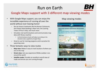 Key features of Run on earth App for i.Concept by BH Fitness machines | PPT