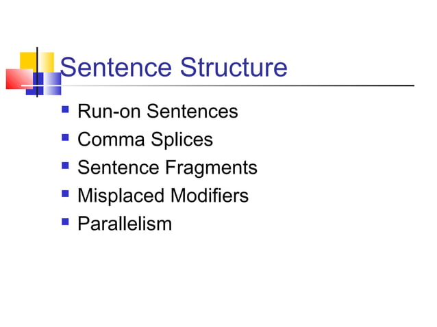Run-ons and Comma Splices ppt | PPT