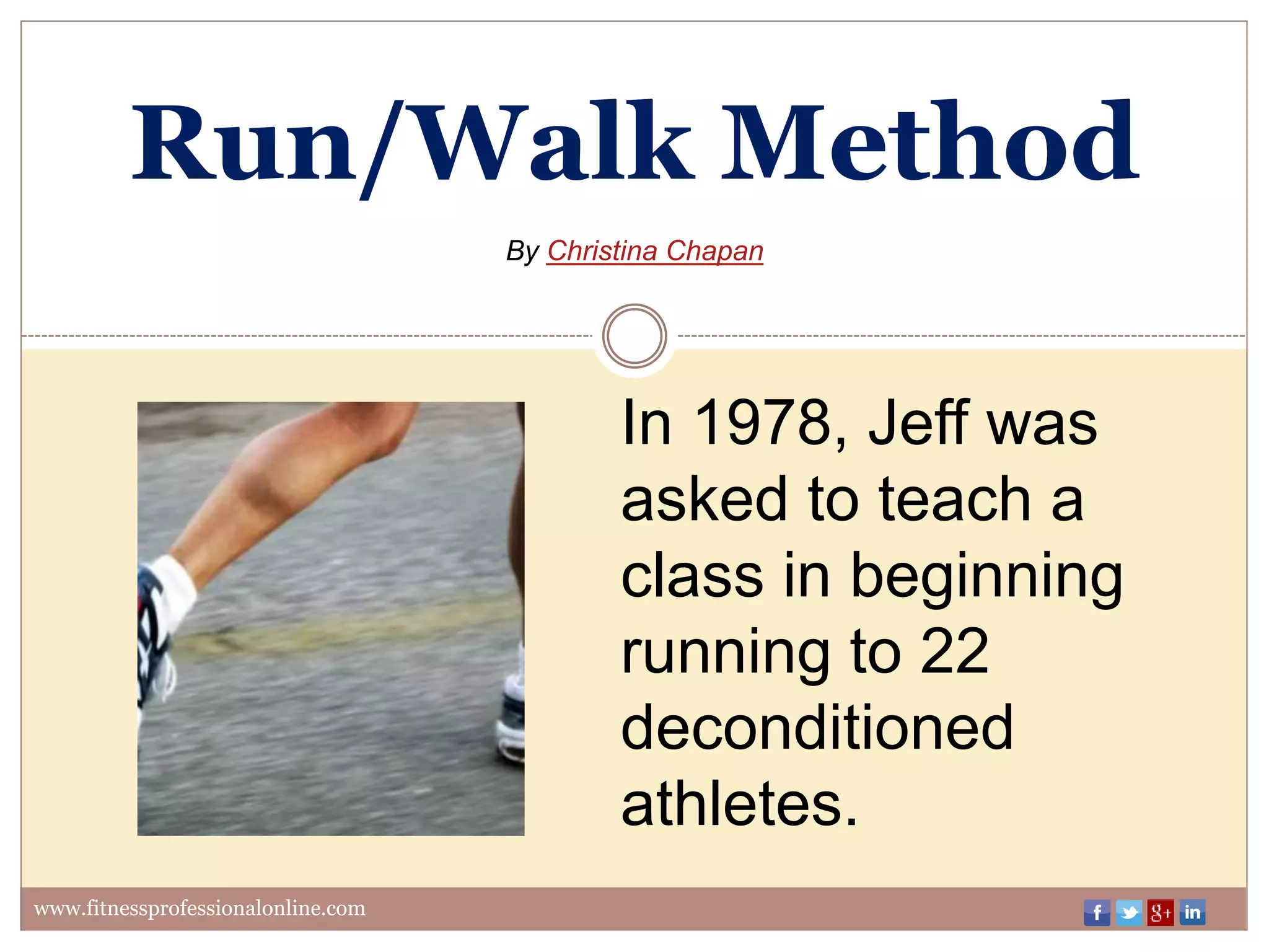 Run or walk method | PPTX