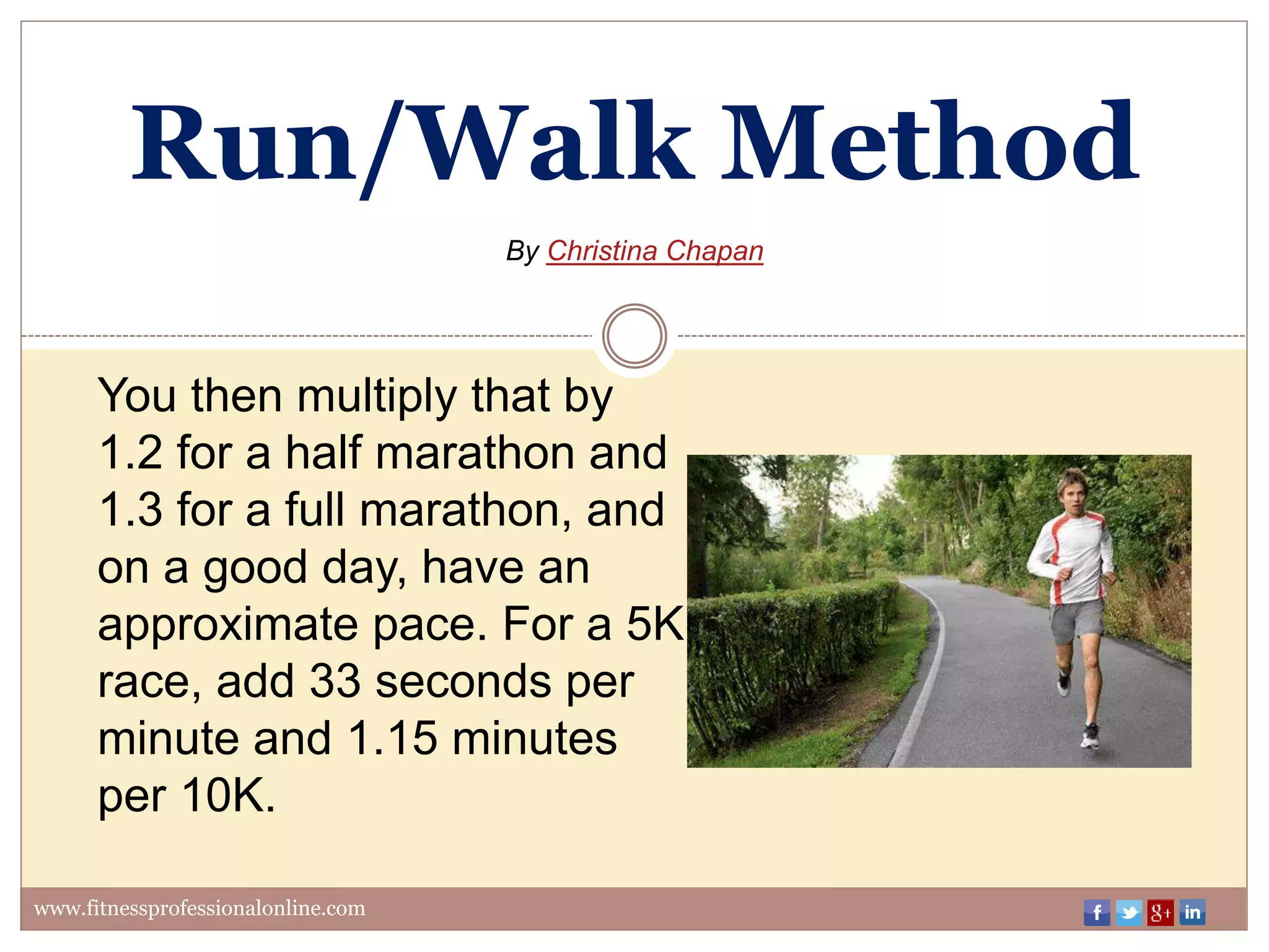 Run or walk method | PPTX