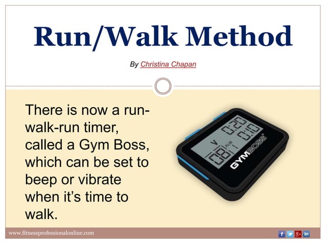 Run or walk method | PPT