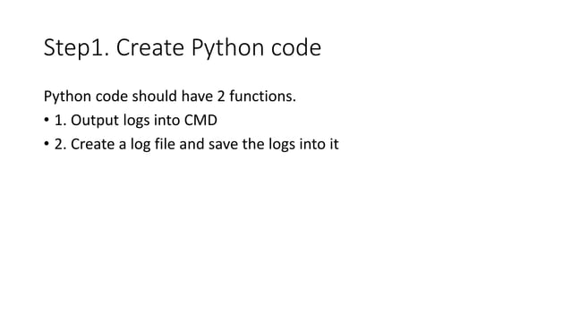 Run python from windows taskscheduler | PPTX