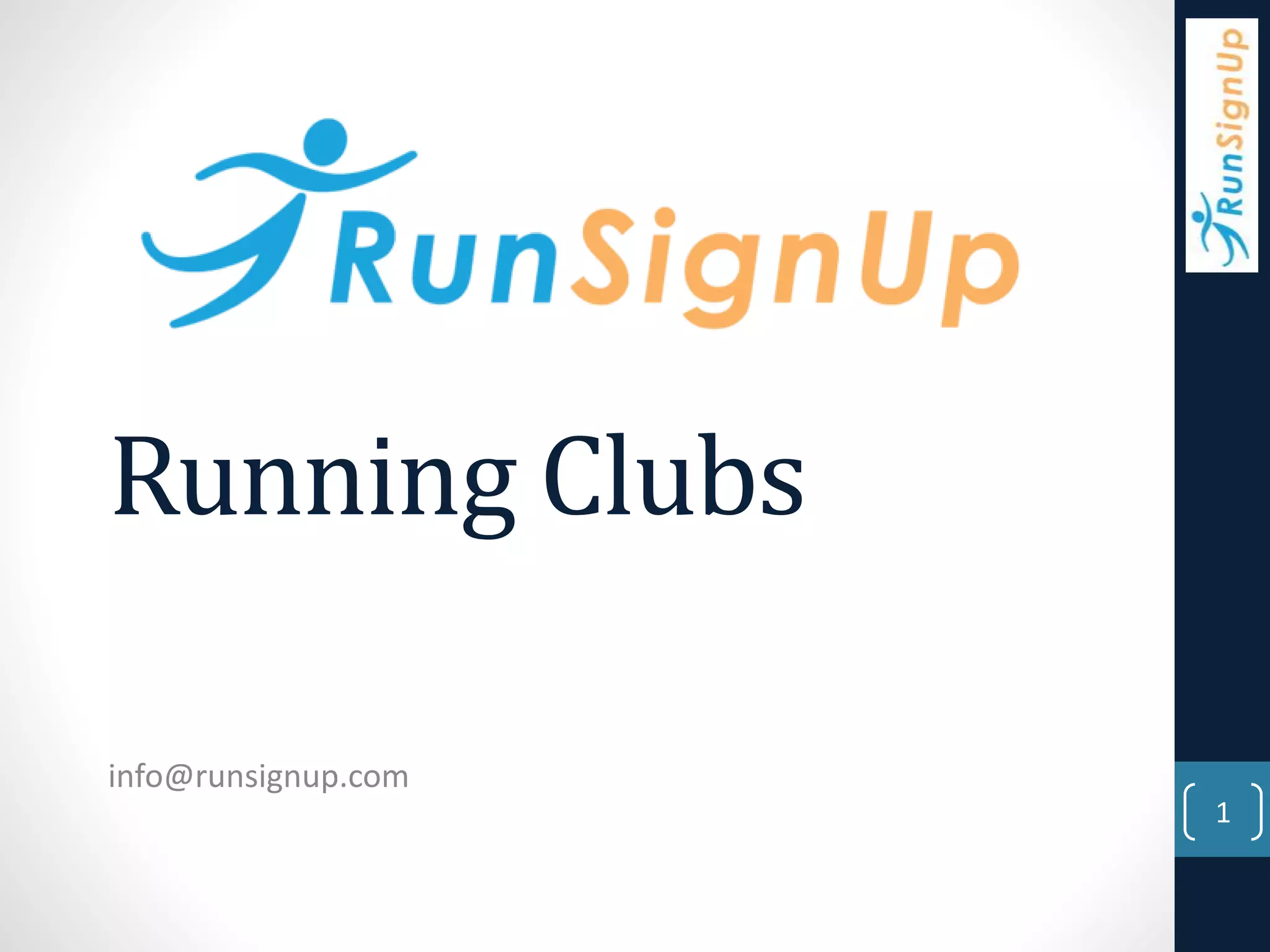 RunSignUp Clubs | PPT