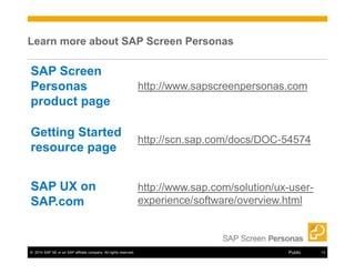 Run simple with sap screen personas | PPT