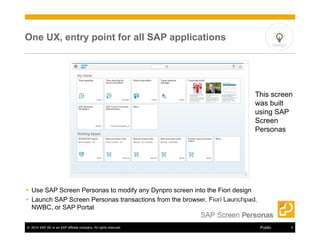 Run simple with sap screen personas | PPT
