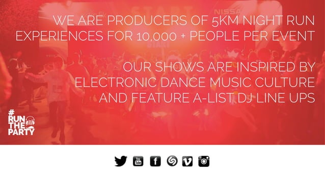 Run The Party Sponsorship Deck | PPT