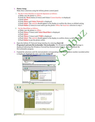 Run the plotter with net port(inf 85) | PDF