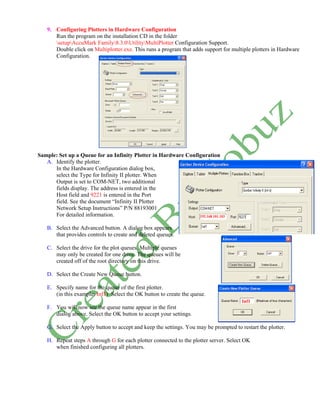 Run the plotter with net port(inf 85) | PDF