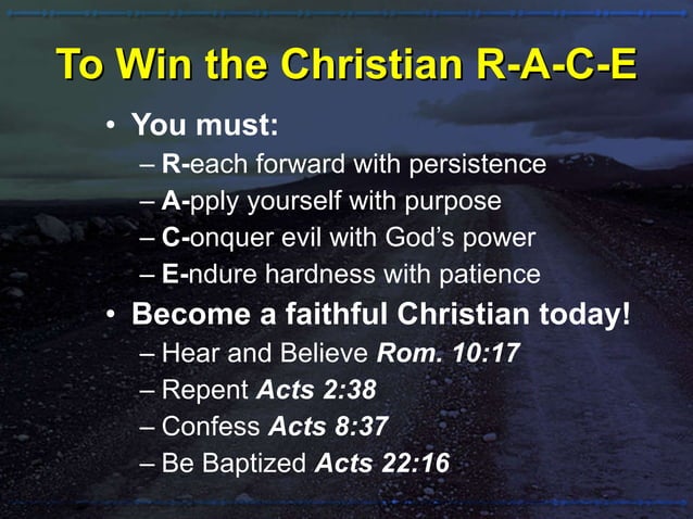 Run The Race To Win | PPT | Christianity | Religion & Spirituality