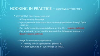 Runtime Analysis on Mobile Applications (February 2017) | PPT