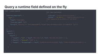 Schema on read with runtime fields | PPT