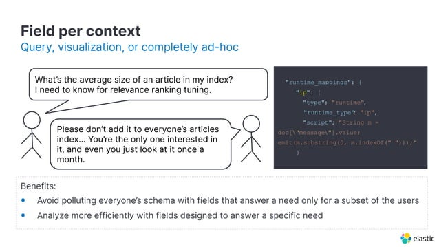 Schema on read with runtime fields | PPT