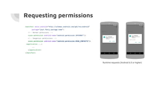 Runtime permissions handling with easy permissions | PPT
