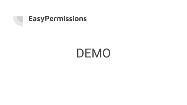 Runtime permissions handling with easy permissions | PPT