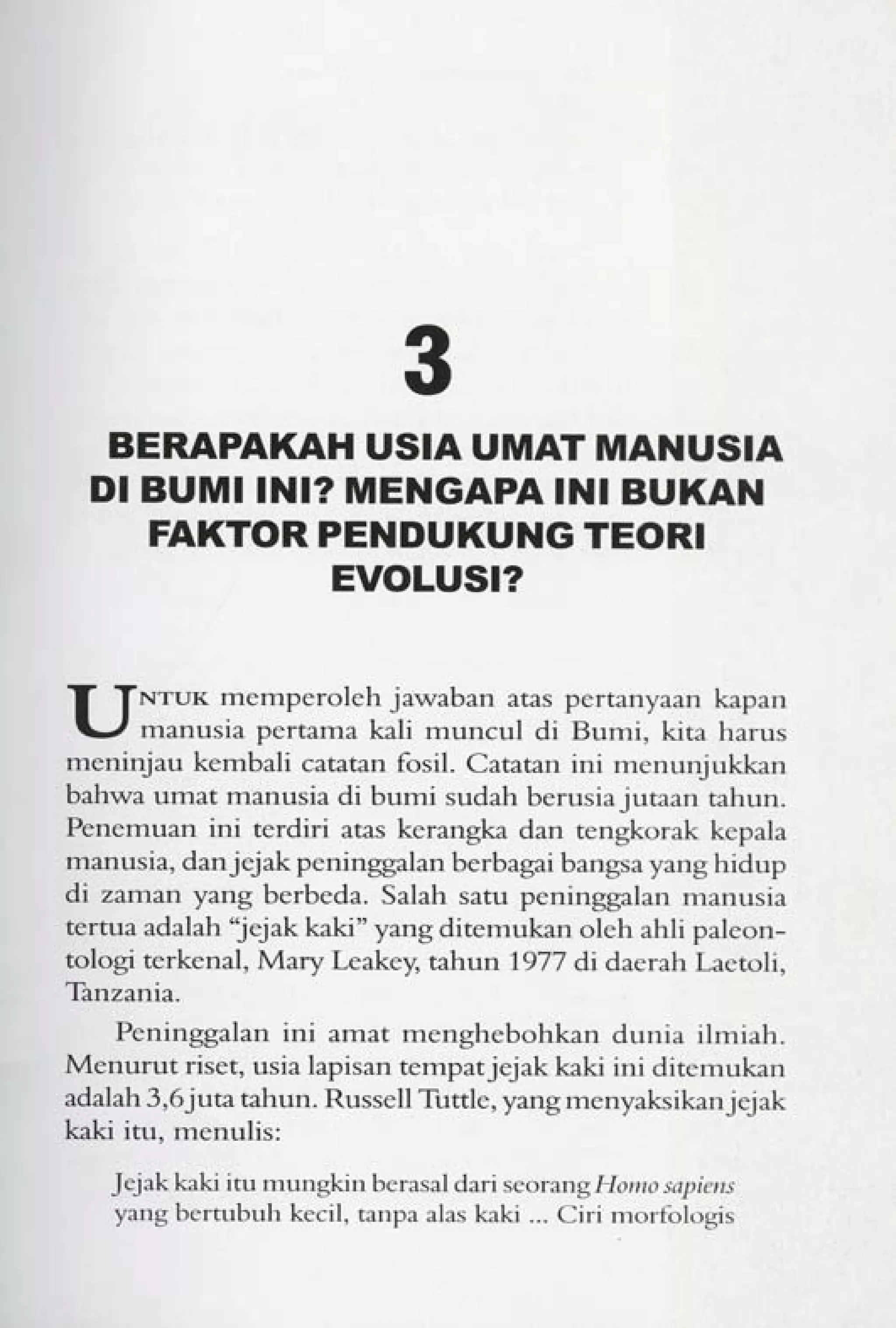 Runtuhnya teori evolusi dalam 20 pertanyaan | PDF