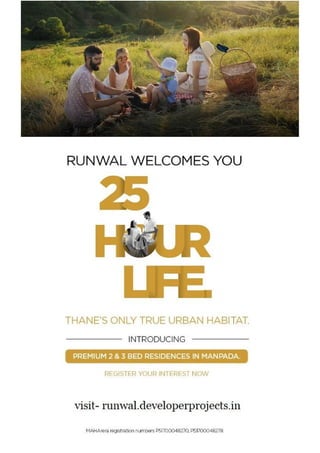 Runwal 25 Hour Life at Runwal Manpada Ghodbunder Road Next To R Mall ...