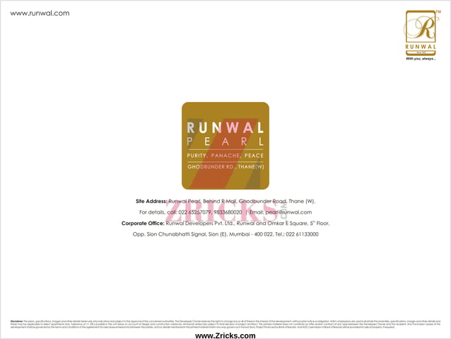 Runwal Pearl Brochure - Zricks.com