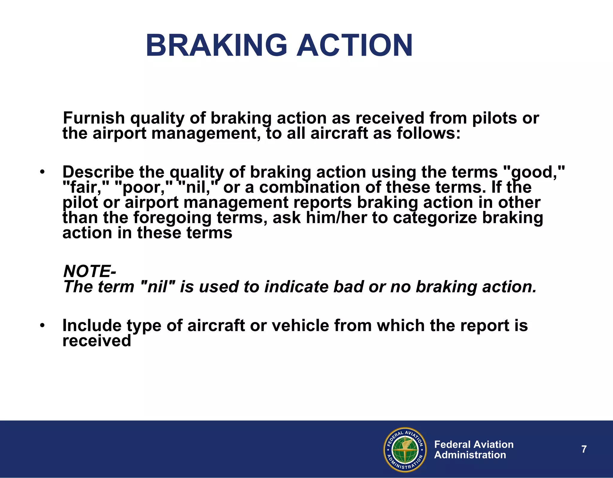 Runway Condition Reporting | PPT