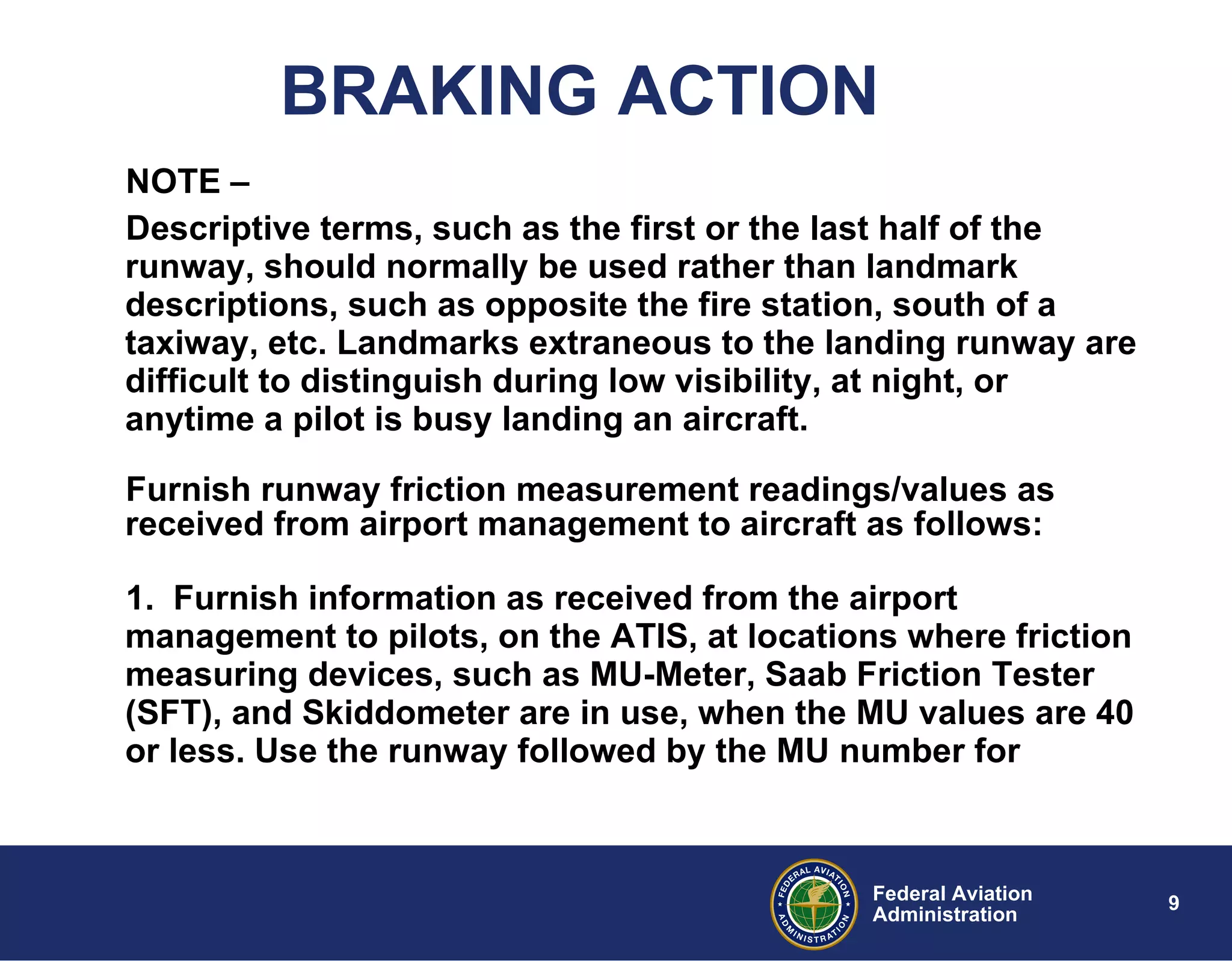 Runway Condition Reporting | PPT