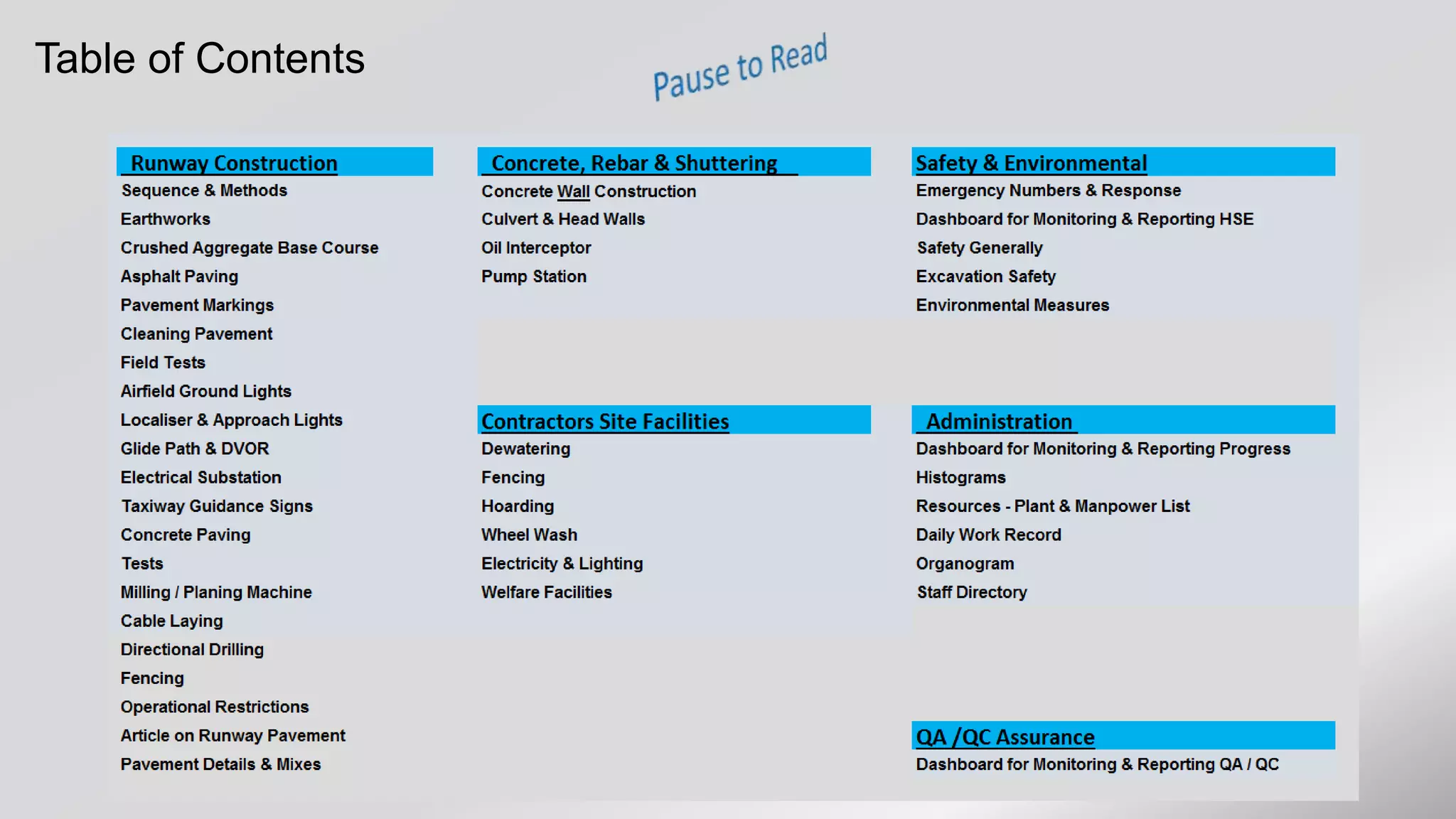 Runway Construction Project Execution Plan | PDF