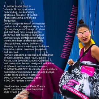 RUNWAY MAGAZINE ® Official - presentation | PDF