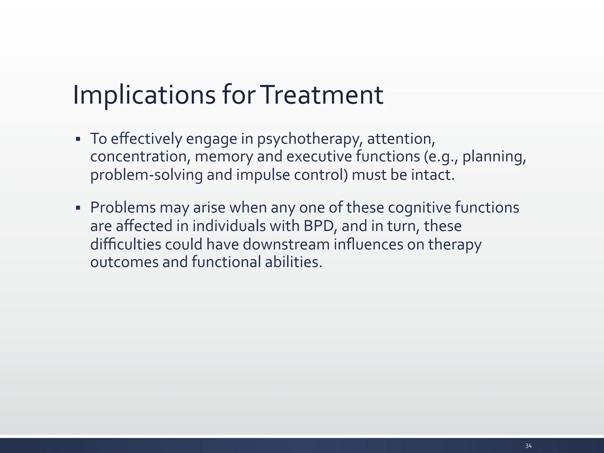 Cognitive Functioning and Functional Abilities | PPT