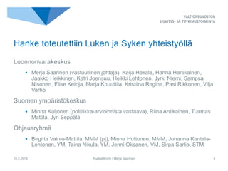 Merja Saarinen: Ruokaminimi-hanke | PPT