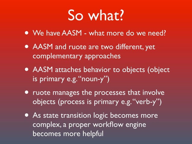 Ruote: A Ruby workflow engine | KEY | Programming Languages | Computing