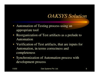 Case study on Test Automation under RUP | PDF