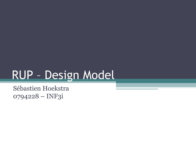 Rup Design Model | PPT