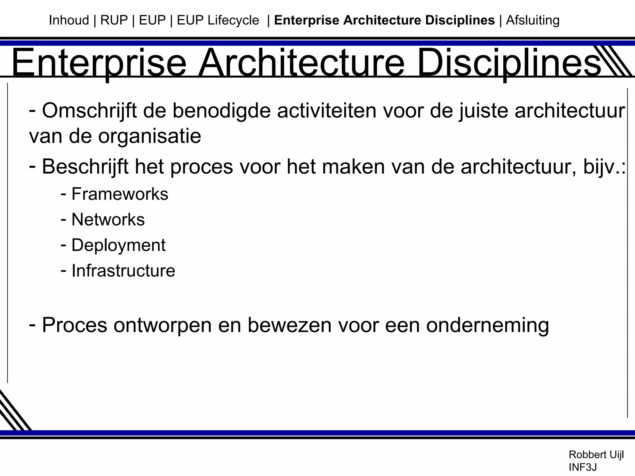 Rup Enterprise Architecture Discipline | PPT