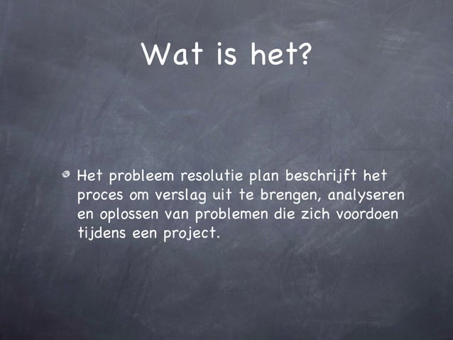 Rup Problem Resolution Plan | PPT