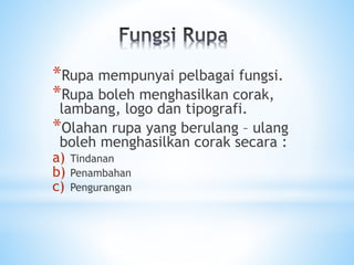 PENDIDIKAN SENI TINGKATAN 1 RUPA | PPTX