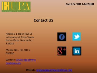 Rupa communication logo design company in delhi