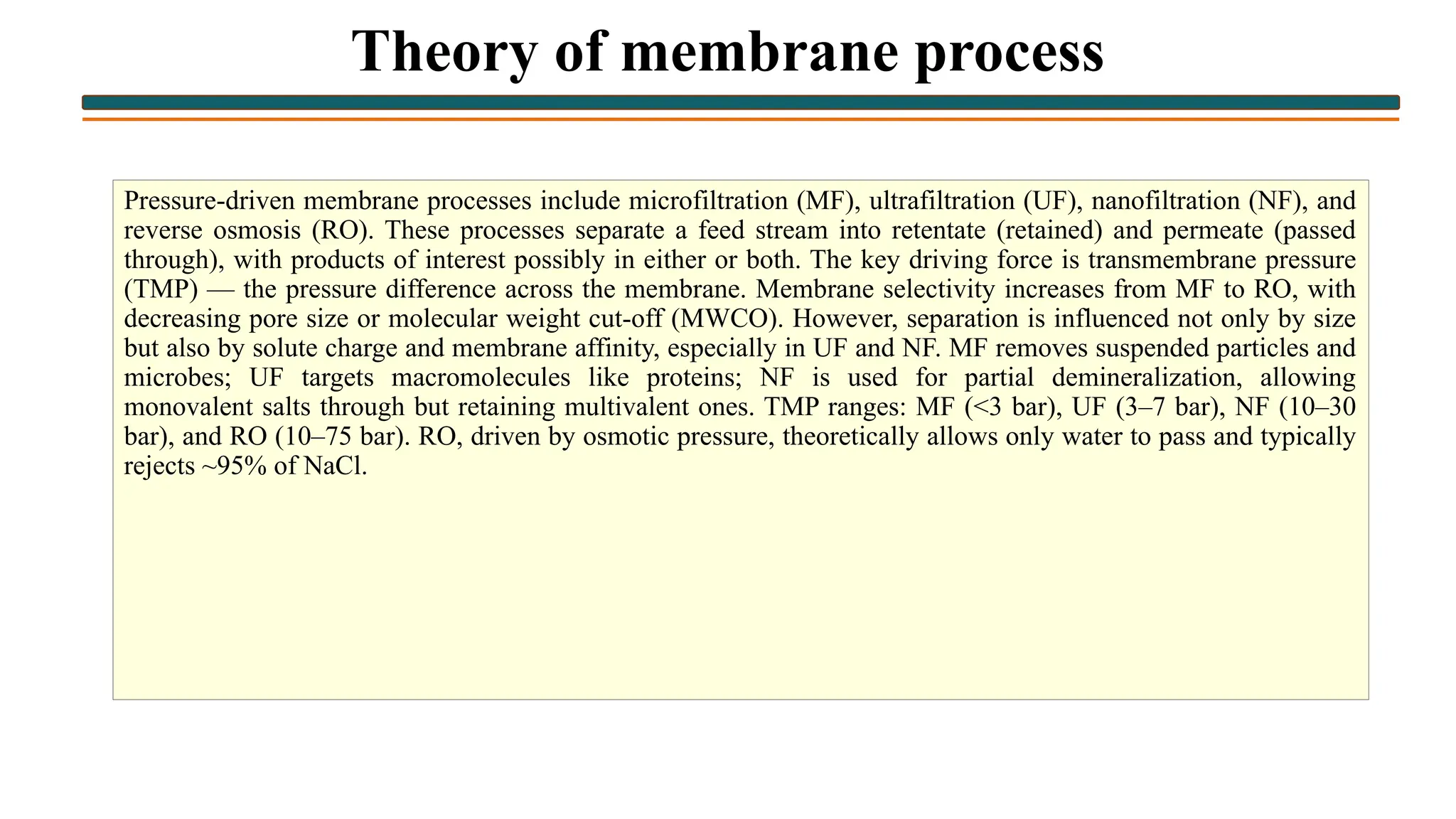 Membrane concentration in Dairy industry: ultrafiltration and reverse osmosis applications | PPTX