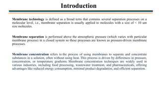 Membrane concentration in Dairy industry: ultrafiltration and reverse ...