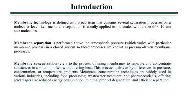 Membrane concentration in Dairy industry: ultrafiltration and reverse ...