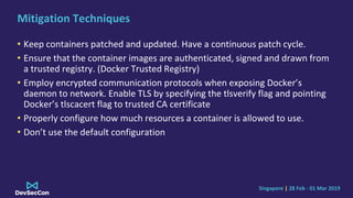 DevSecCon Singapore 2019: crypto jacking: An evolving threat for cloud containers | PPT