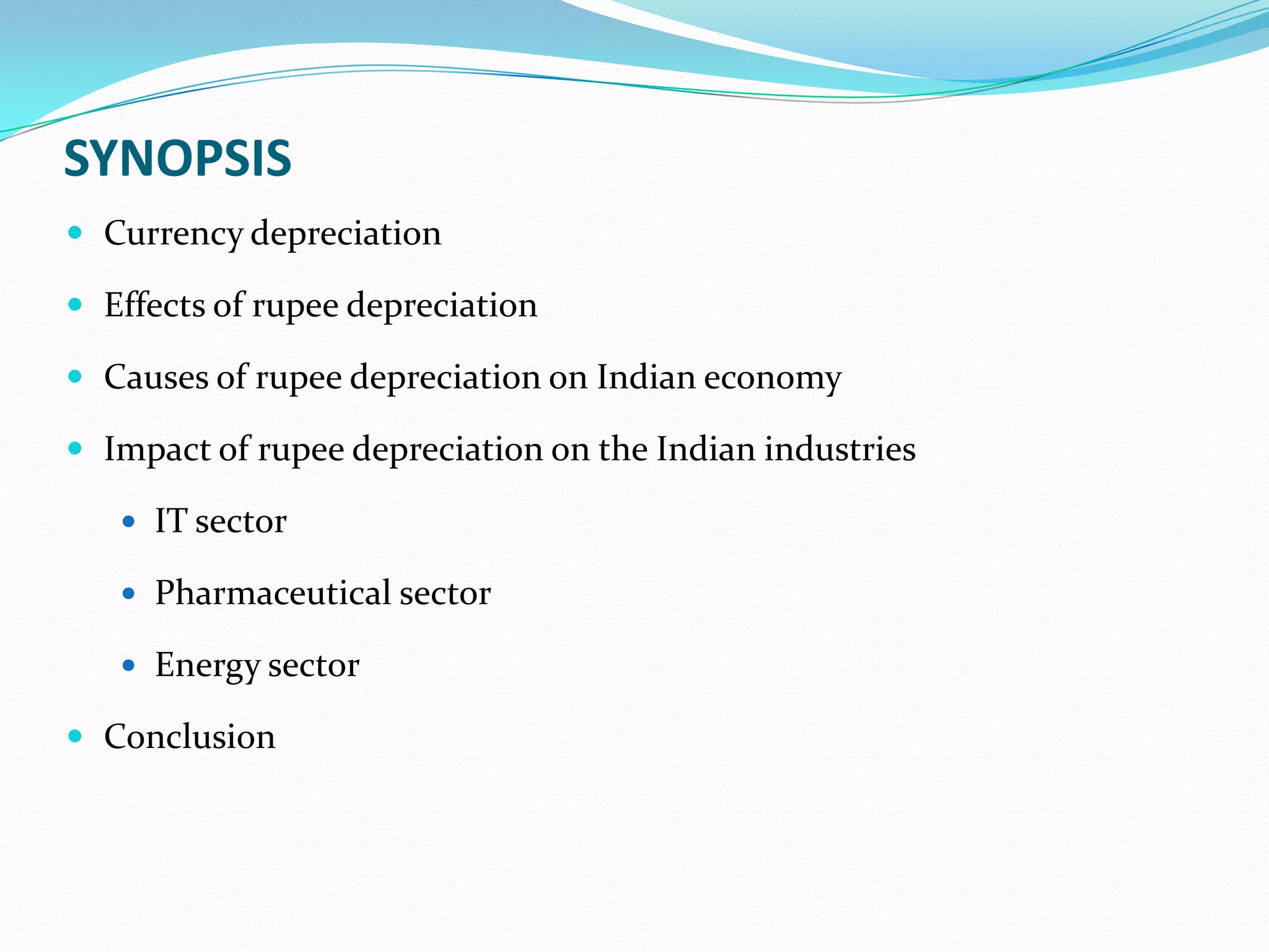 Rupee depreciation and its impact on indian industries- using ...