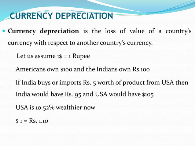 Rupee depreciation and its impact on indian industries | PPTX