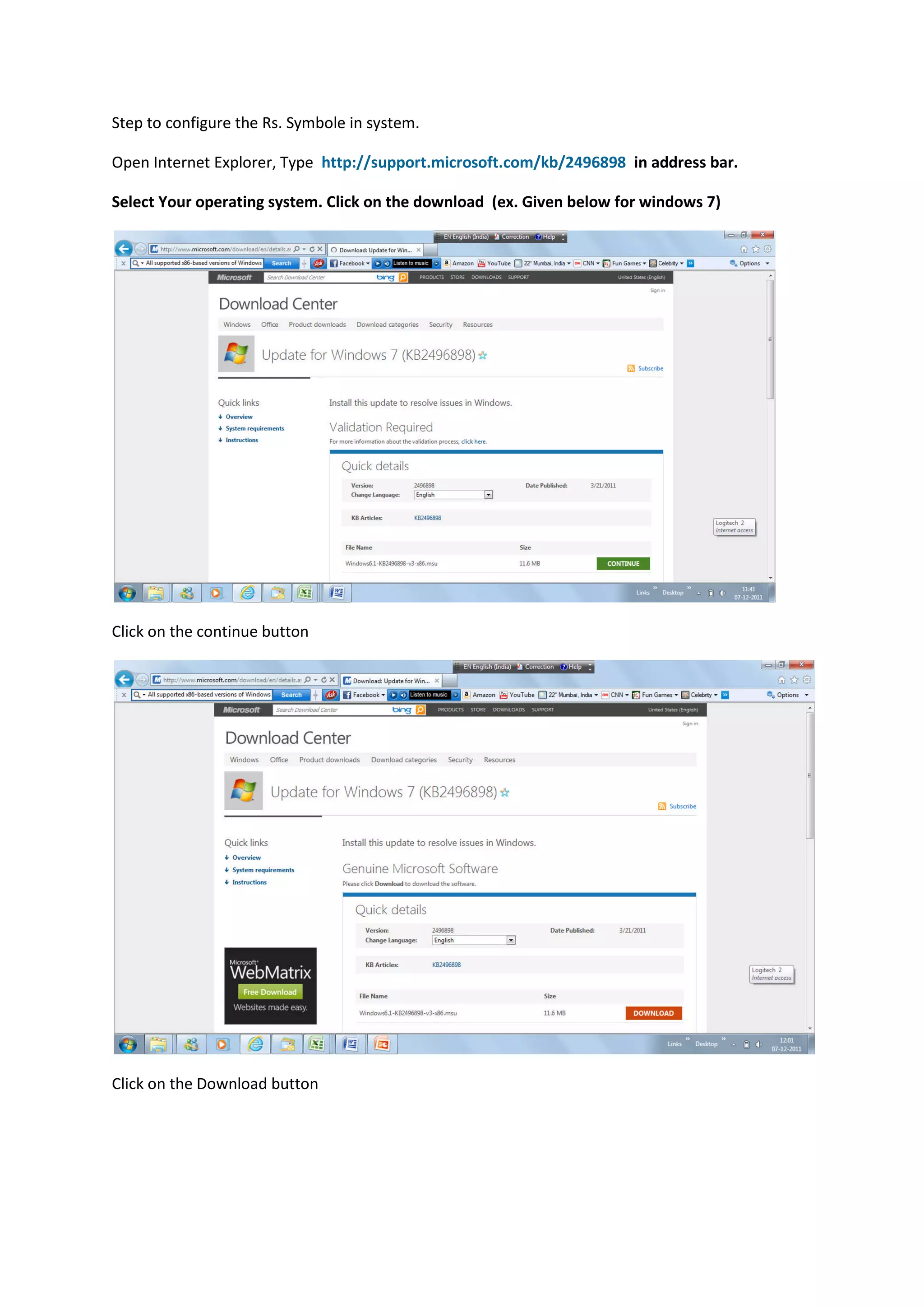 Rupee symbol on logitech keyboard | PDF