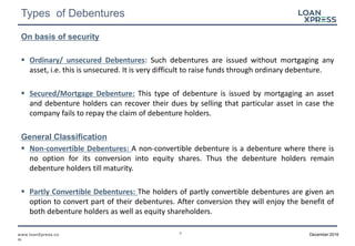 Introduction to Debentures | PPTX