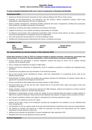 Rupinder resume november | PDF