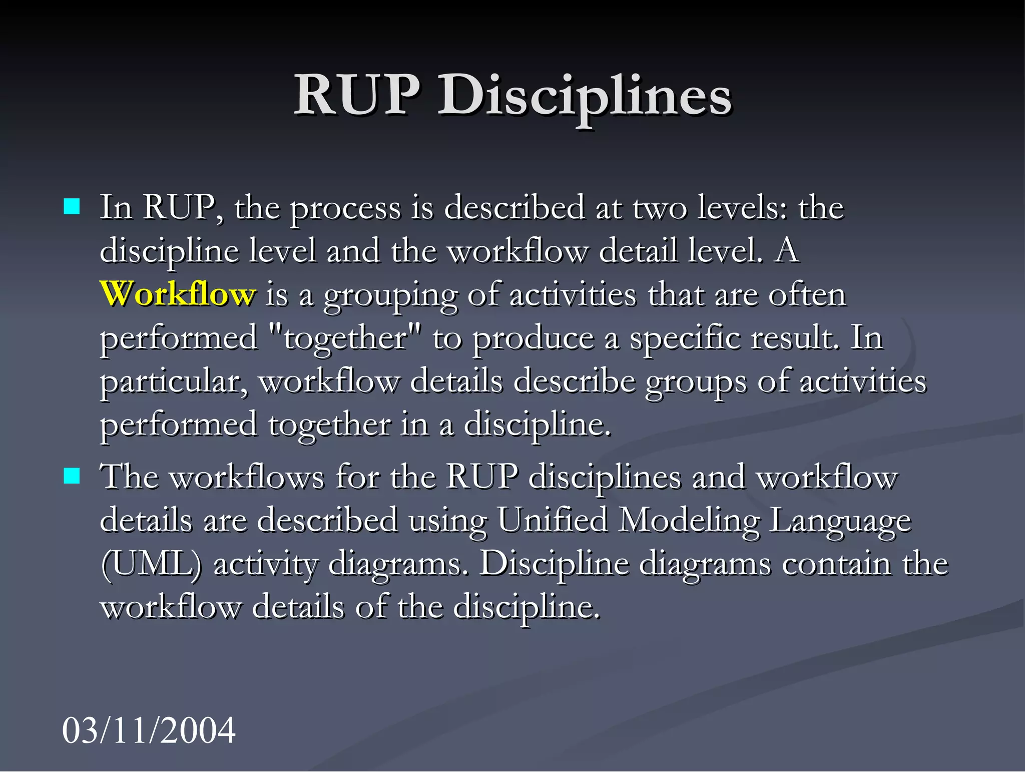 An Overview of RUP methodology | PPT | Computer Software and ...