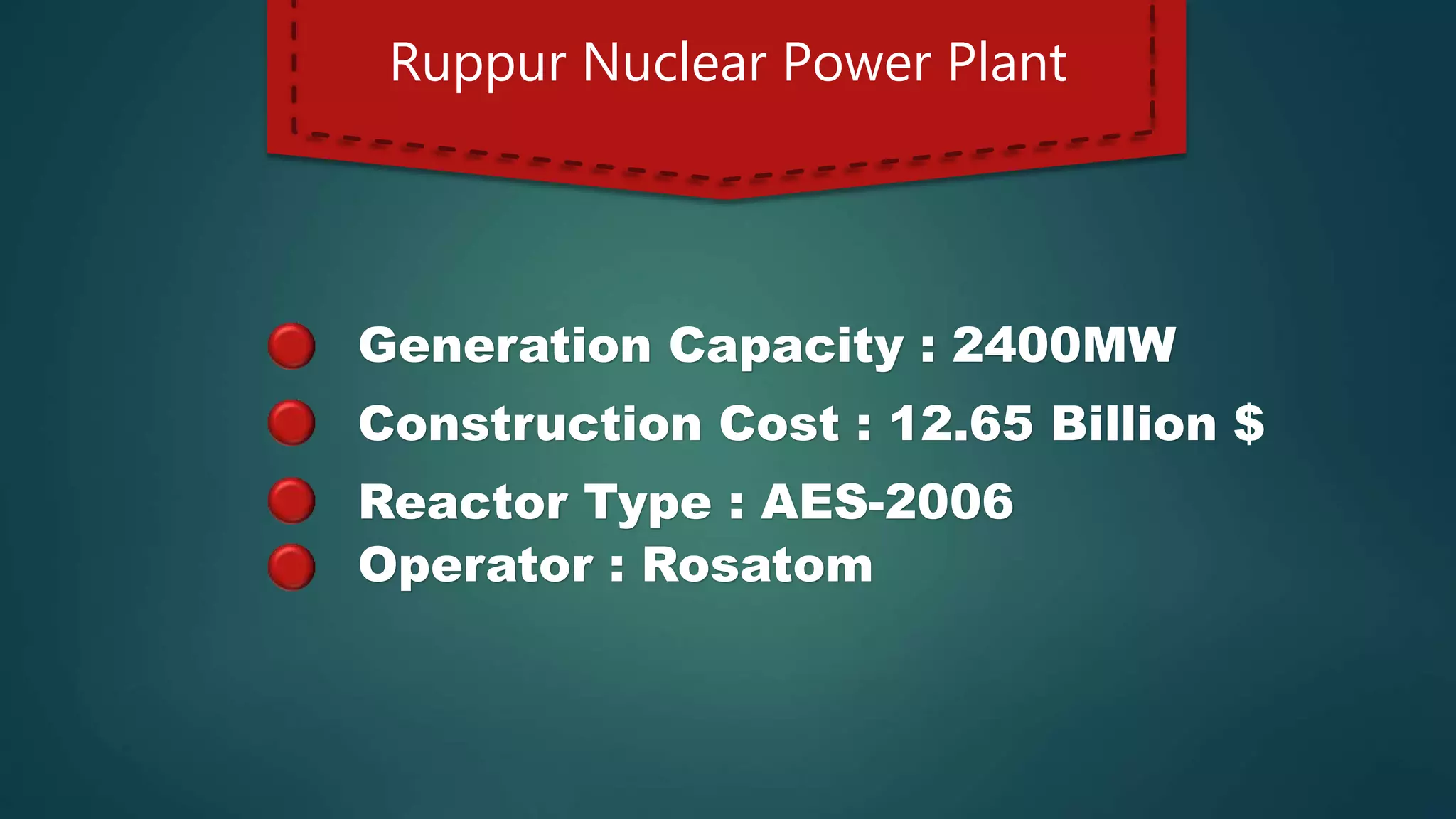 Ruppur Nuclear Power Plant | PPTX
