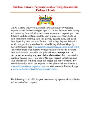 Rup Rainbow Wings Sponsorship Package #1 | DOCX
