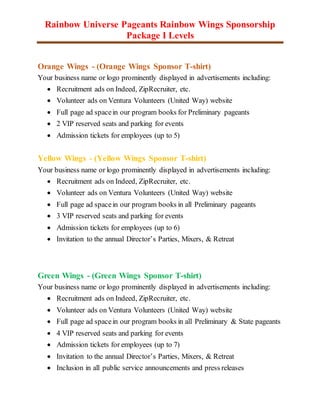 Rup Rainbow Wings Sponsorship Package #1 | DOCX
